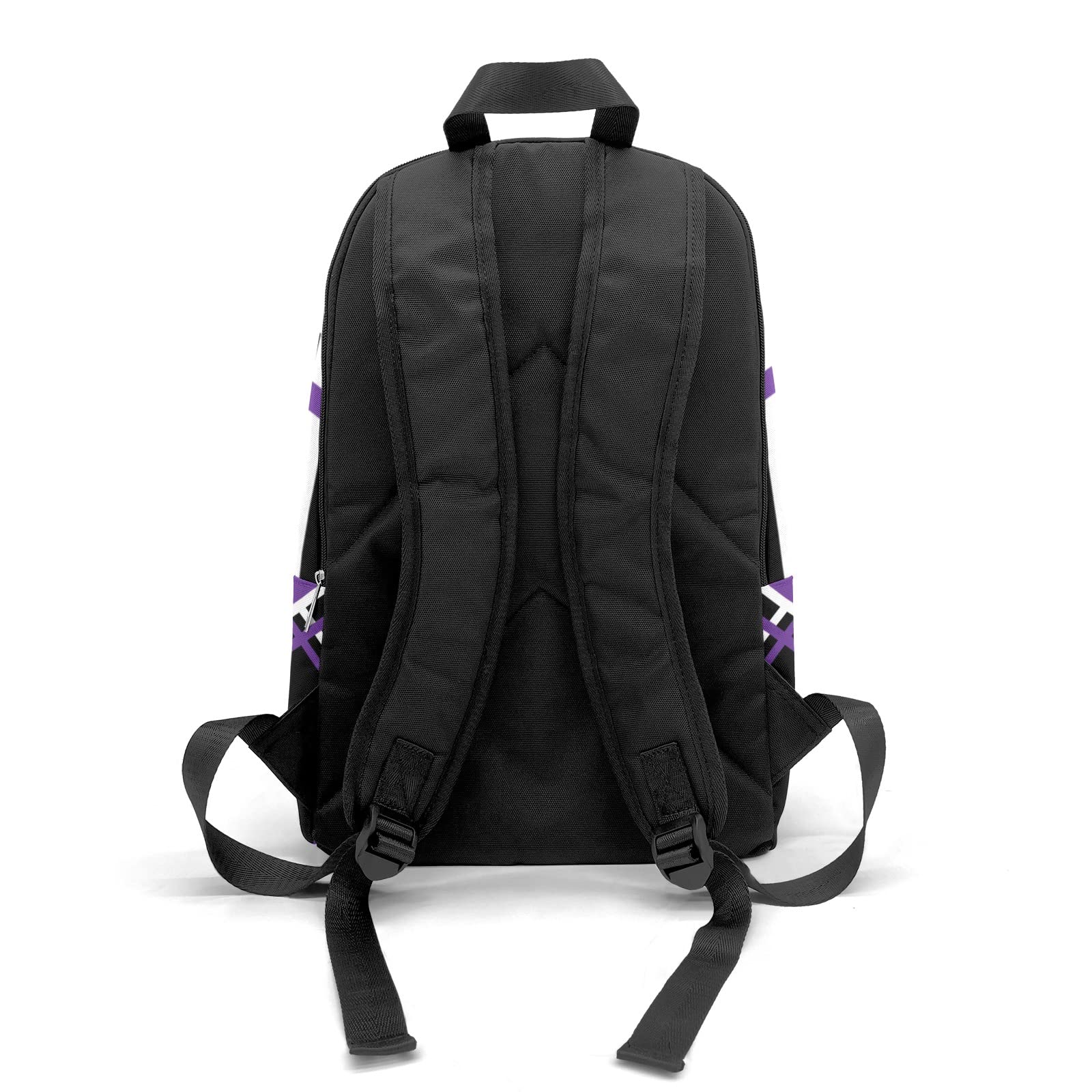 Yeshop Cheerleader Cheer Purple 1 Personalized Backpack for Teen Boys Girls,Custom Travel Backpack Bookbag Casual Bag Name Gift