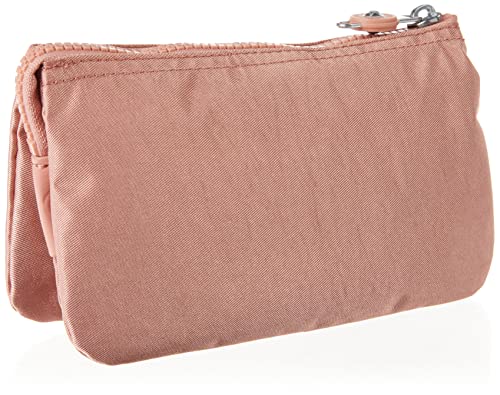 Kipling womens Women’s Creativity Pouch, Versatile Cosmetics Kit, Lightweight Nylon Travel Organizer Large Purse, Dt Warm Rose, 7.25 L x 4.25 H 1.5 D US