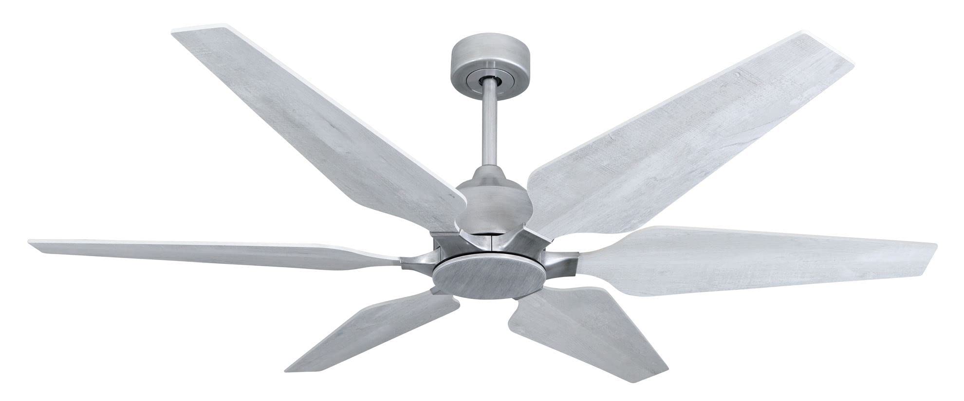 TroposAir Optum 60 in. Indoor/Outdoor Brushed Nickel Smart Ceiling Fan with Remote Control