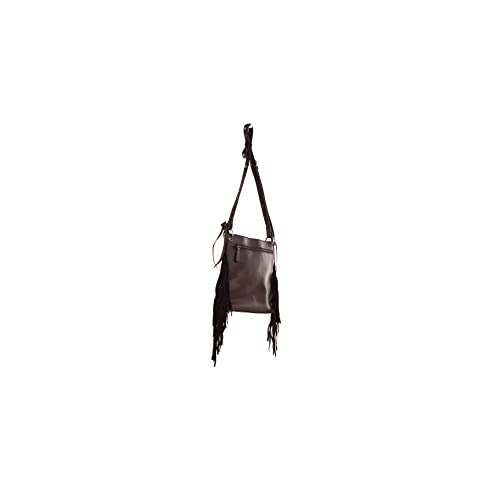 ARIAT Women's Nashville Calf Hair Brown Crossbody Bag