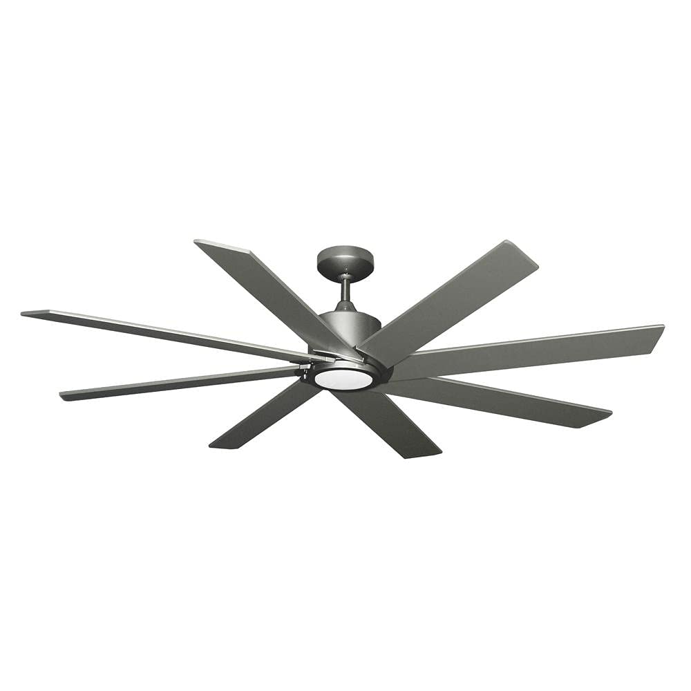 Troposair Northstar 60 in. Brushed Nickel BN-1 Ceiling Fan with LED Light and Remote Control