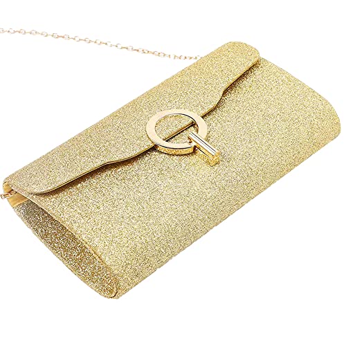 Nhicdns Clutch Purses for Women Evening Bags Envelope Clutch Handbags Wedding Party Prom Purse Black