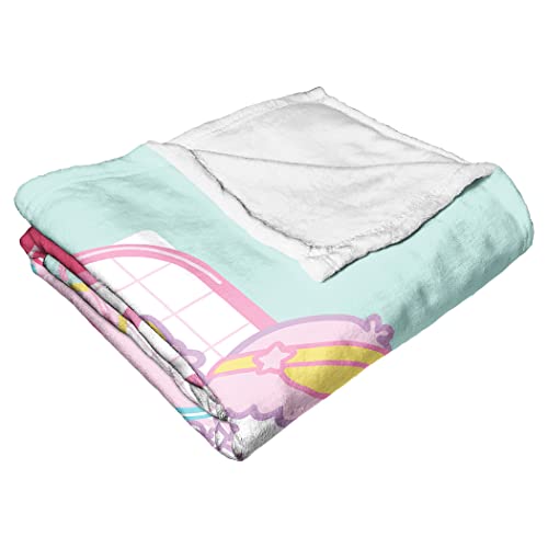 Northwest Sanrio Hello Kitty Silk Touch Throw Blanket, 50" x 60", Ice Cream Sign