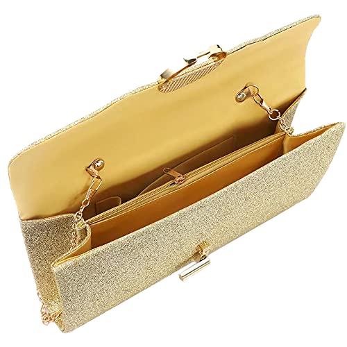 Nhicdns Clutch Purses for Women Evening Bags Envelope Clutch Handbags Wedding Party Prom Purse Black