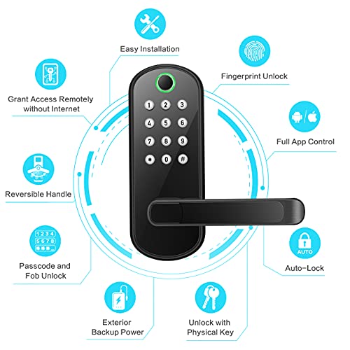 Sifely S Model Smart Lock, Gateway and Fobs Bundle