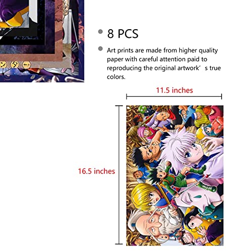 Moriso anime Poster (8 Pack with anime 50pcs) anime merchandise merch gifts Posters of room decor Aesthetic Dormitory for vinyl wallpaper graffiti skateboard window teens