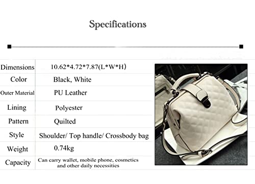 Jopchunm Top Handle Satchel Quilted Crossbody Bags Designer Purses and Handbags for women