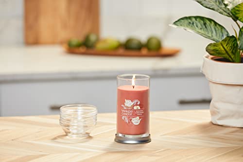 Yankee Candle Sugared Cinnamon Apple Signature Medium Pillar Candle, 14.25oz