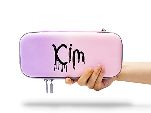 Carry Case Made For Nintendo Switch/Switch OLED Console Custom Name Case with 10 Games Cartridges Protective Cool Groovy 3D Name NC4