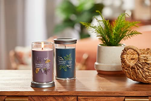 Yankee Candle Dried Lavender & Oak Signature Medium Pillar Candle, 14.25oz