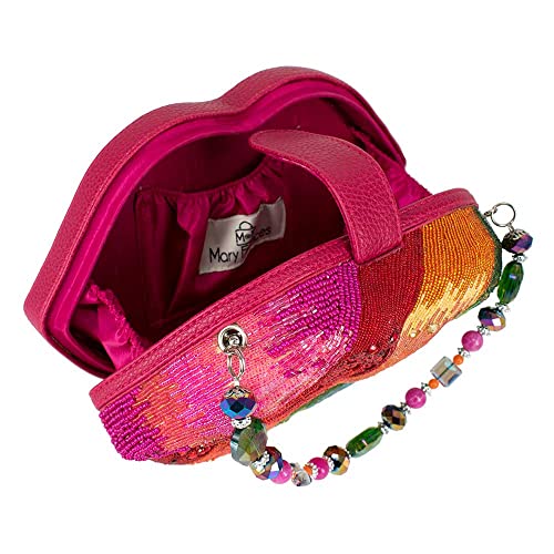 Mary Frances Womens Mary Frances Rainbow Kisses Top Handle handbag, Multi, One Size US