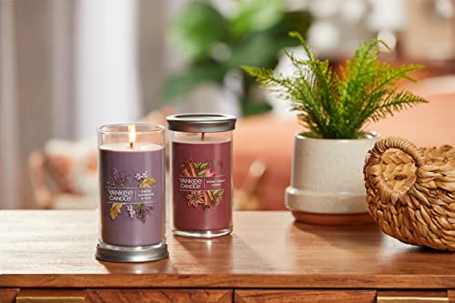 Yankee Candle Dried Lavender & Oak Signature Medium Pillar Candle, 14.25oz