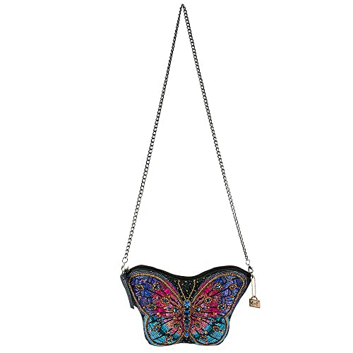 Mary Frances Jewels Handbag Beaded Butterfly Crossbody Clutch Bag, Multi