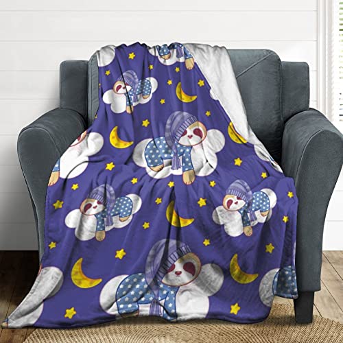Sloth Throw Blanket- Warm Fuzzy Cozy Sloth Fleece Blanket Soft Lightweight Sloth Blanket for Office Travel Camping Sloth Gift for Women Men Kids…