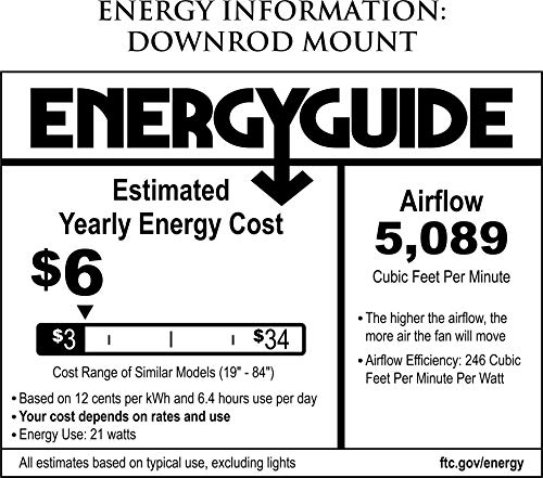 Monte Carlo 3MNLR56BKD-V1 Minimalist Mid-Century Energy Star 56" Outdoor Ceiling Fan with LED Light and Remote, 3 Hand Carved Balsa Wood Blades, Matte Black