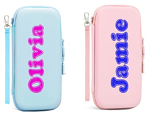 Pink Carry Case Made For Nintendo Switch/Switch OLED Console Custom Name Case with 10 Games Cartridges Travel Case NC7