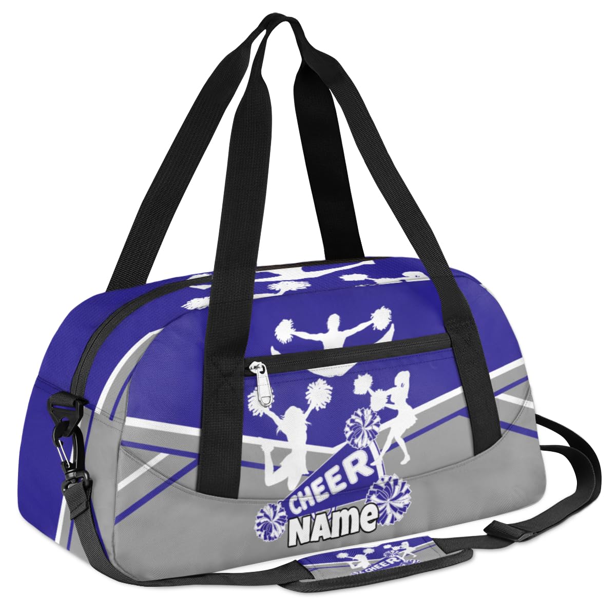 Personalized Name Cheerleader Bag for Girls, Custom Dance Bag Sport Duffel Bag Gym Bag Travel Overnight Weekender Bags, Customized Kids Gifts, Cheer Deep Red