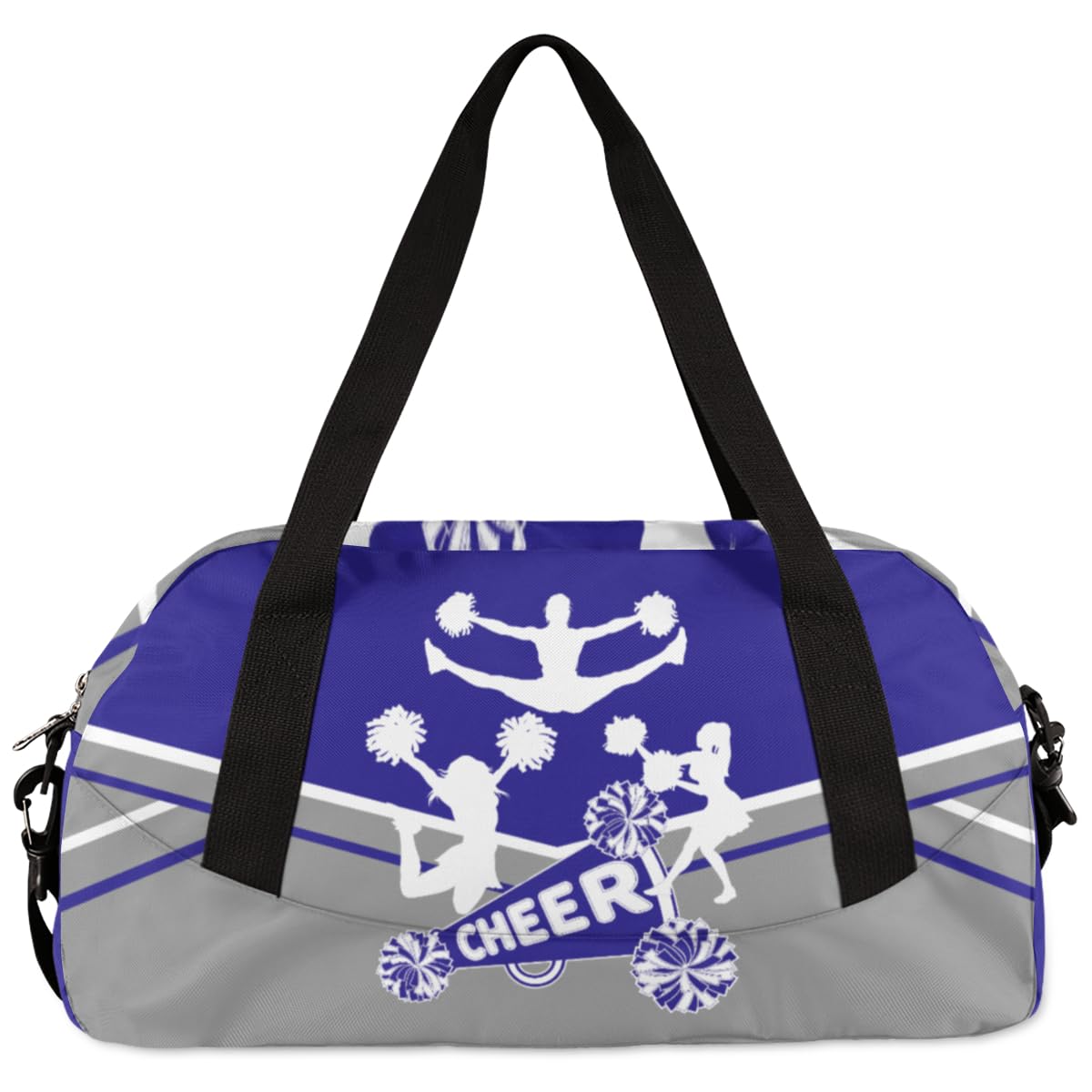 Personalized Name Cheerleader Bag for Girls, Custom Dance Bag Sport Duffel Bag Gym Bag Travel Overnight Weekender Bags, Customized Kids Gifts, Cheer Deep Red