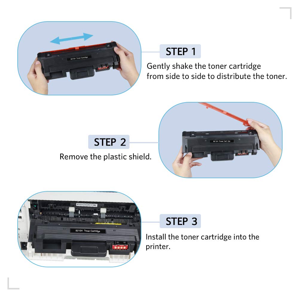 Leize Compatible Toner Cartridge Replacement for Xerox 106R04347 use for Xerox B210 B205 B215 B210DNI B205NI B215DNI B215MFP B205MFP Printer, High Yields Black 3,000 Pages, 2-Pack