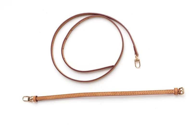 Sexy Little Vintage Adjustable Crossbody Shoulder Strap, Vachetta Leather Adjustable Straps, Replacement Leather Strap Shoulder Small Hand Bag, Purse, Clutch, Pochette - 3/8'' 10mm, 40 to 49''. White