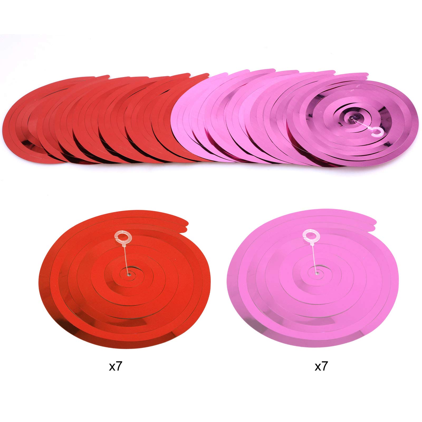 Valentine's Day Hanging Decoration Set, Valentines Day Hanging Conversation Hearts Swirls and Banner, Ceiling Hanging Cards Dangling Window Wall Decor-Valentine's Day Party Decorations Supplies