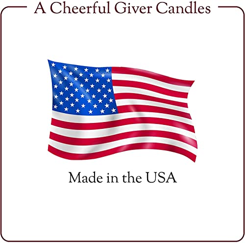 A Cheerful Giver - Sunflower & Driftwood - 16oz Medium Scented Candle Jar with Lid - Cheerful Candle - 80 Hours, Candles Gifts for Women, Yellow