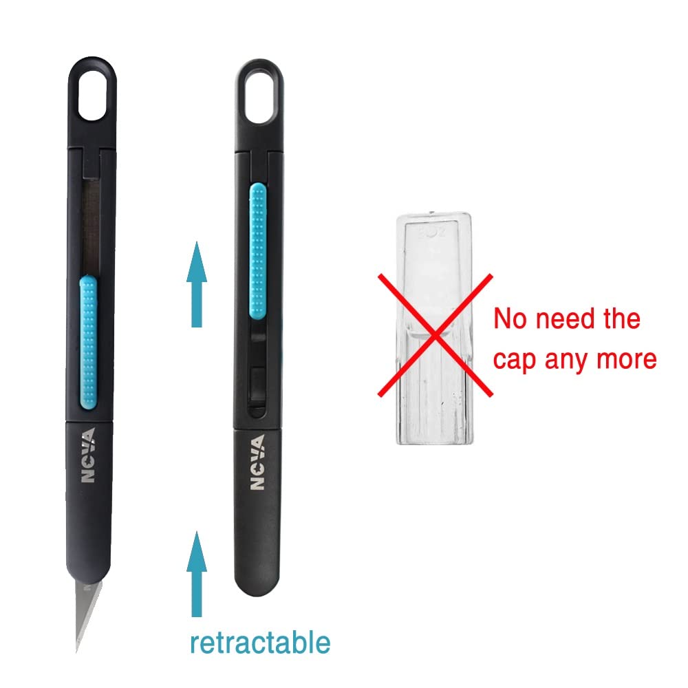 Nova 121PCS Premium Craft & Hobby Knife Set, 1 Precision Knife with 120 SK2 #11 Hobby Blade Refill, Combination of Safety Art Knife and Sharp blades for Leather Art, Scrapbooking, Foam, Clay, Carving.