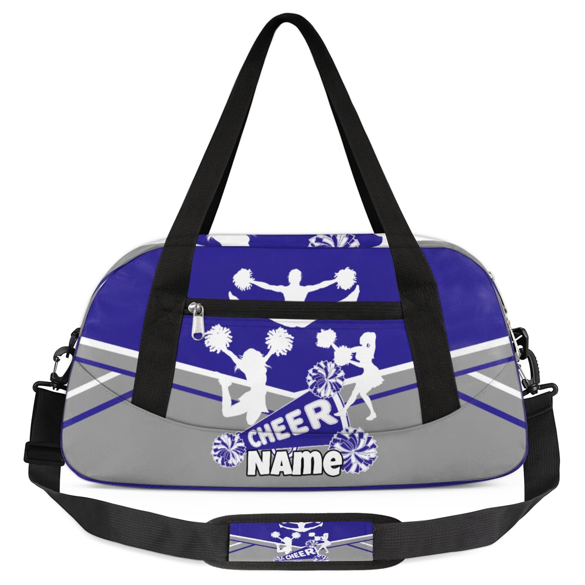 Personalized Name Cheerleader Bag for Girls, Custom Dance Bag Sport Duffel Bag Gym Bag Travel Overnight Weekender Bags, Customized Kids Gifts, Cheer Deep Red