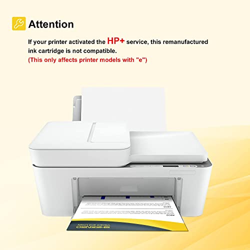 64XL Ink Cartridge Combo Pack High Yield Replacement for HP Ink 64 64 XL for Envy Photo 7858 7855 7155 6255 6252 7120 6232 7158 7164 Envy 7255e 7955e 7958e Tango X Printer (1 Black, 1 Tri-Color)