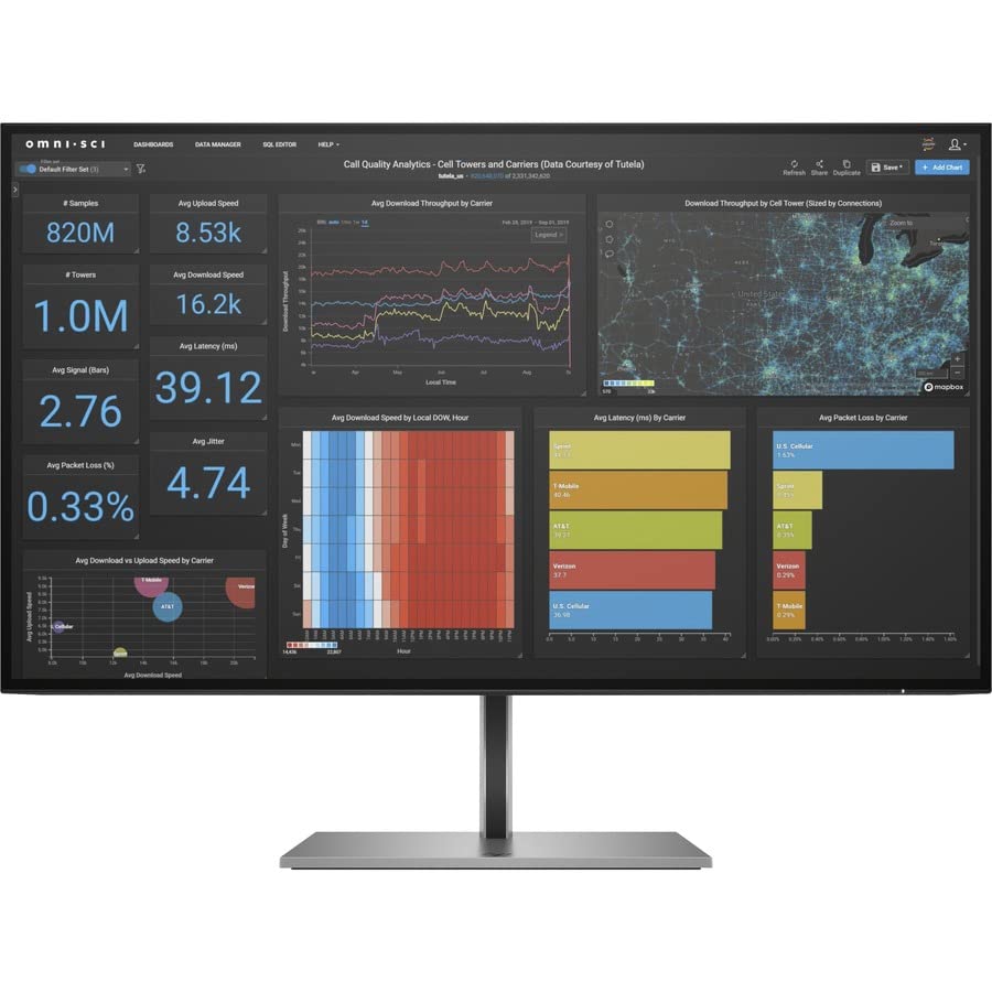 HP Z27q G3 27" WQHD LCD Monitor - 16:9 - Silver