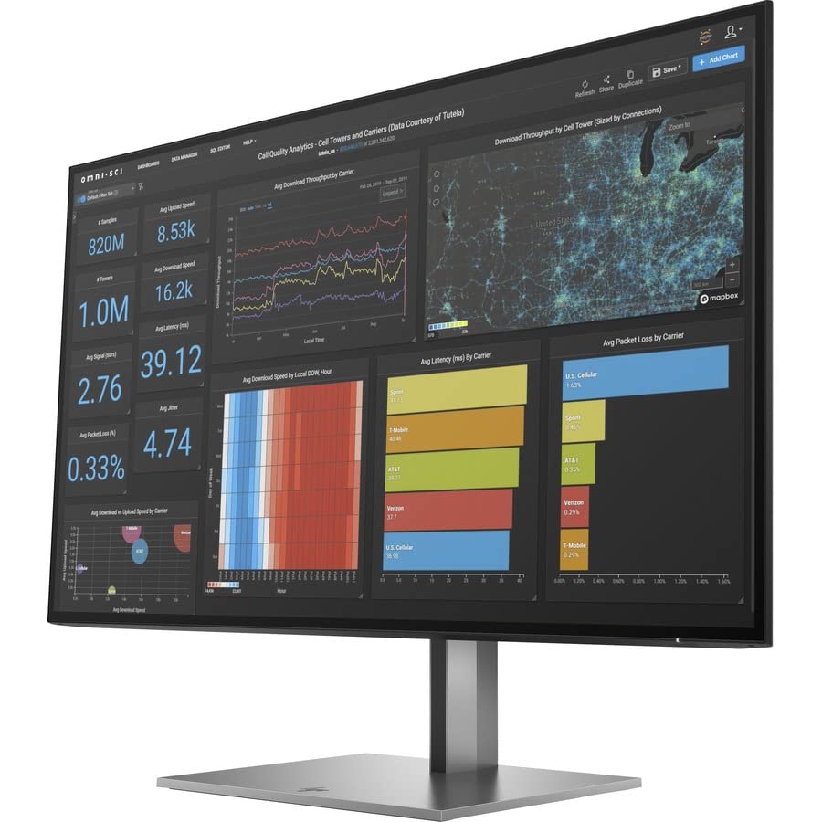 HP Z27q G3 27" WQHD LCD Monitor - 16:9 - Silver