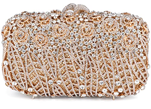 MOSSMON Crystal Clutch Women Luxury Rhinestone Evening Bag