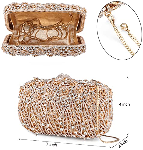 MOSSMON Crystal Clutch Women Luxury Rhinestone Evening Bag