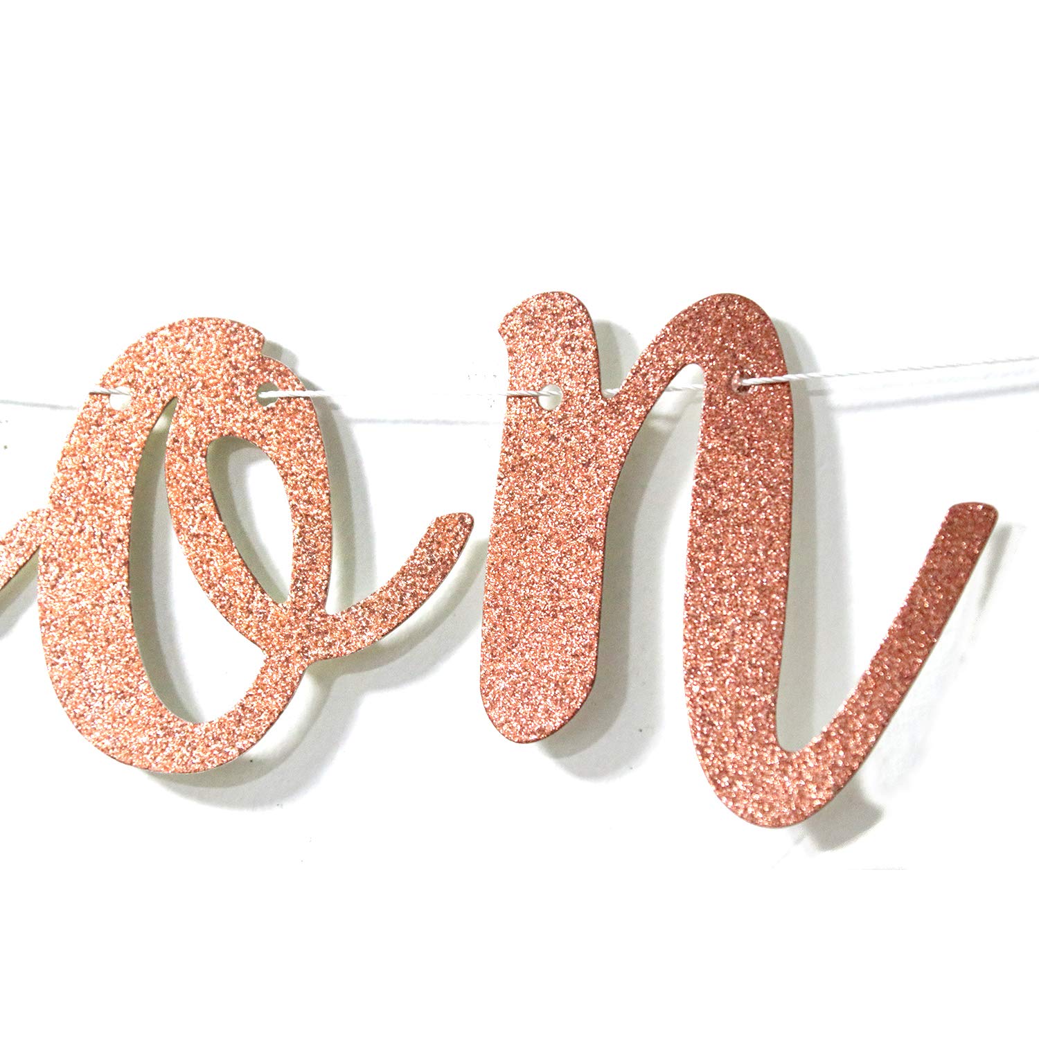 Rose Gold Bon Anniversaire Banner-Anniversaire Party Decorations Supllies-Birthday Party Sign Decors