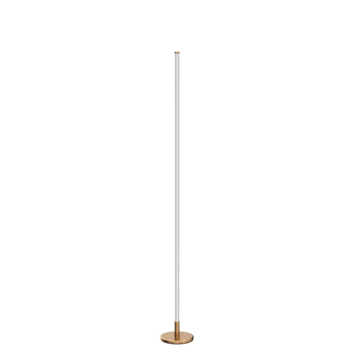 TACAHE Minimalist Corner Floor Lamp - 2700K-6500K Dimmable LED Night Light - Modern Standing Mood Lamp with Remote Control for Living Room, Bedroom - 57" 12W - Gold