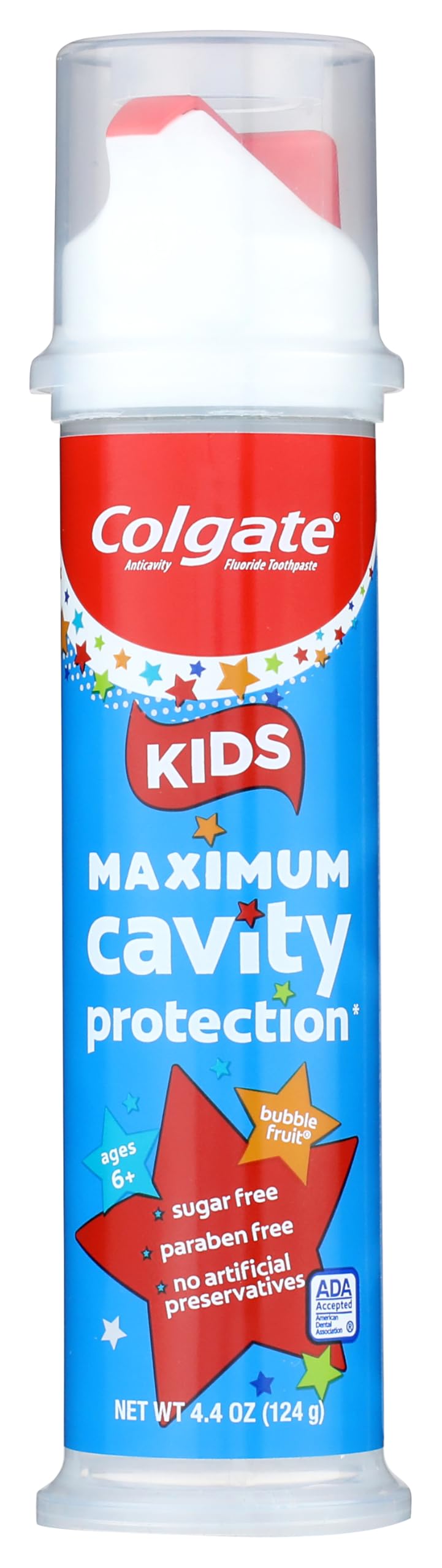 Colgate Kids Toothpaste Pump, Maximum Cavity Protection, 4.4 ounces