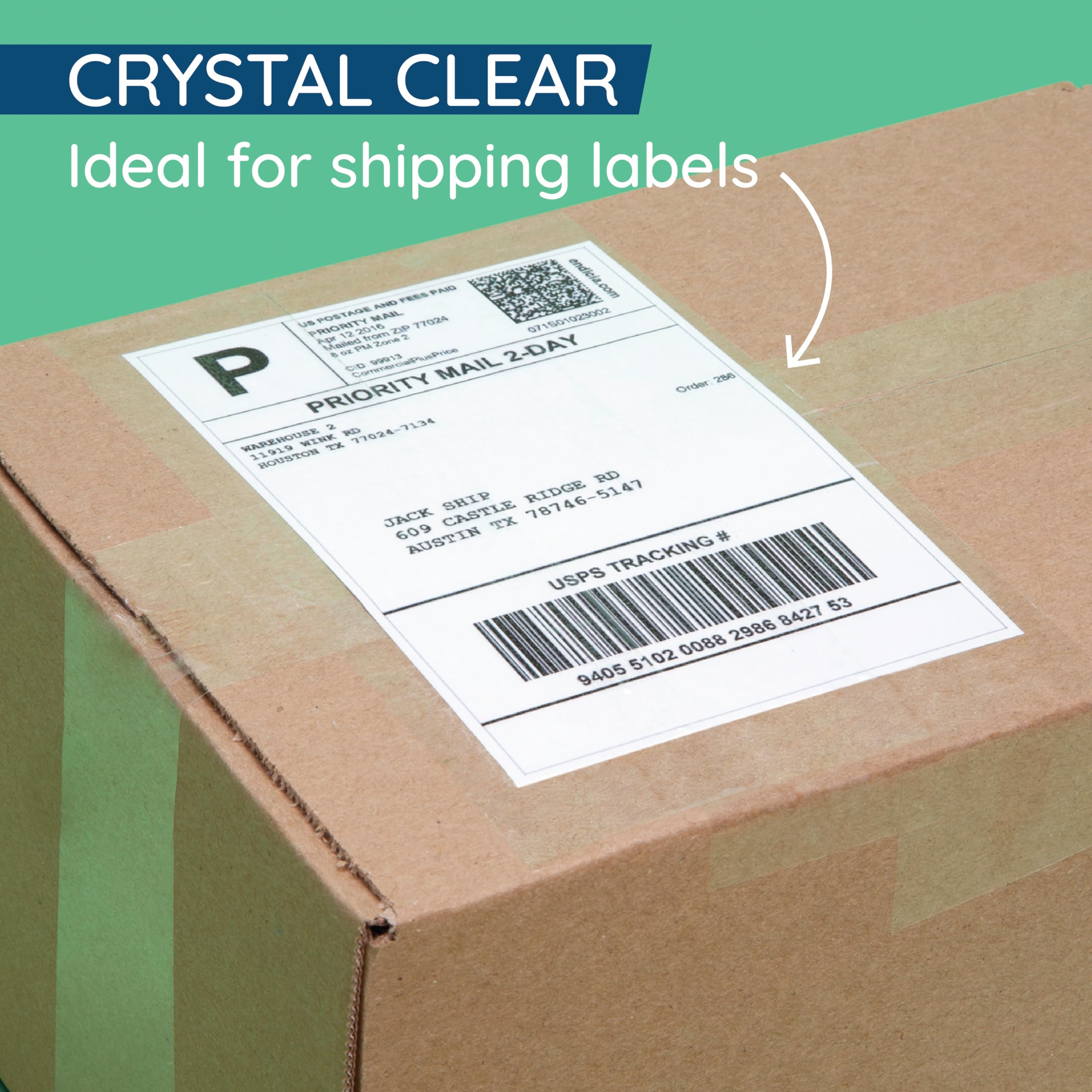 12 Pack Heavy Duty Packaging Tape, Clear Packing Tape Designed for Moving Boxes, Shipping, Office, Commercial Grade 2.7mil Thick, 60 Yard Length, 720 Total Yards