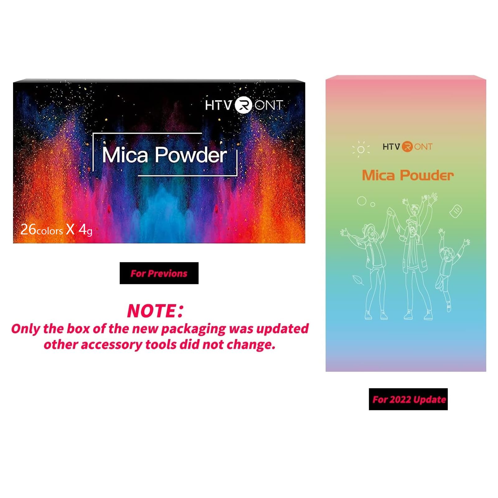 HTVRONT Mica Powder for Epoxy Resin 130g - 26 Colors Shimmery Pigment Powder - Easy to Mix & Natural Resin Mica Powder for Soap Making, Lip Gloss, Bath Bombs