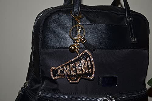 Cheer Keychain for Girls, Bling Cheerleader Backpack Keychain, Cheer Bag Charms
