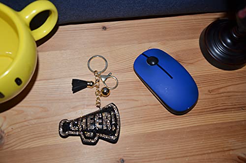 Cheer Keychain for Girls, Bling Cheerleader Backpack Keychain, Cheer Bag Charms