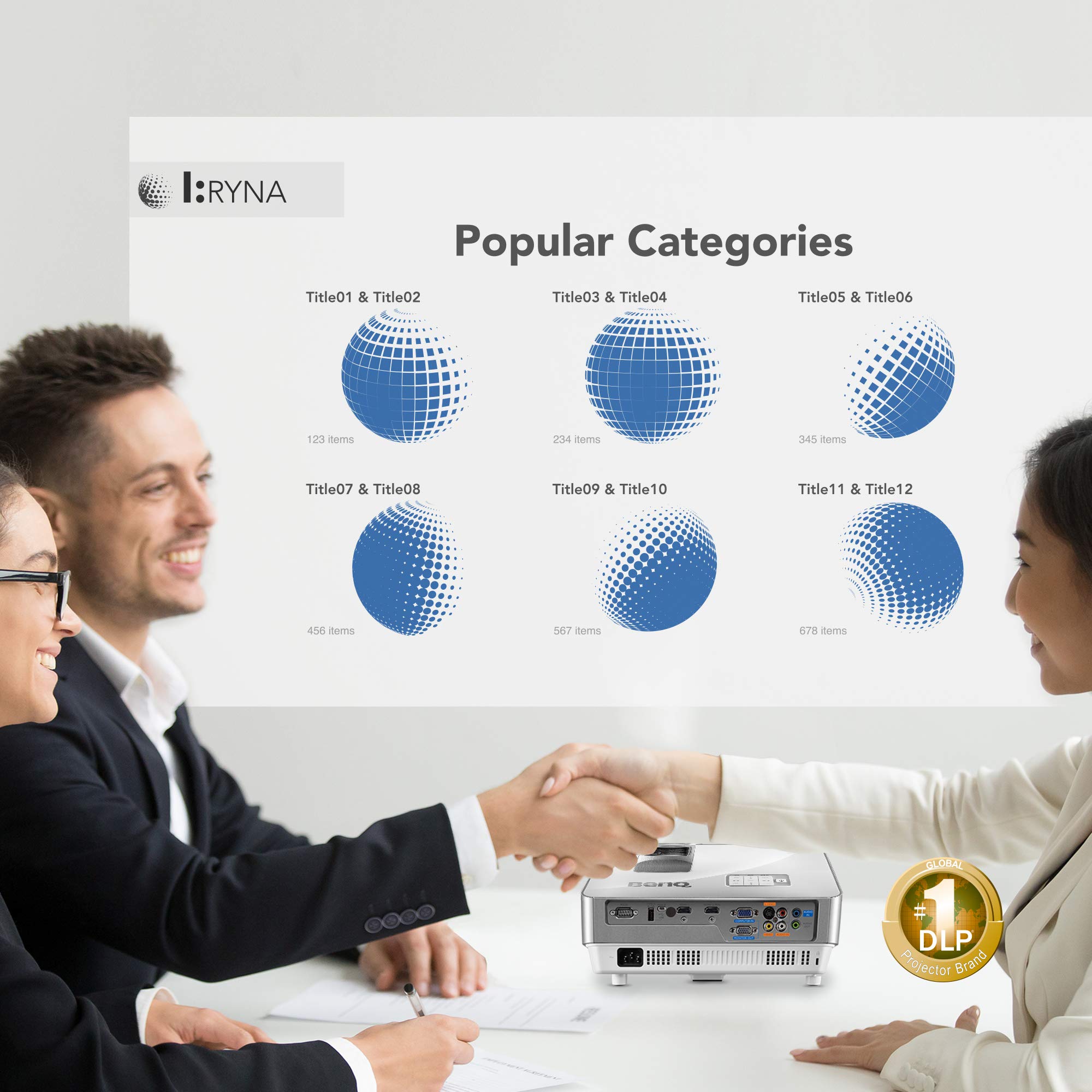 BenQ WXGA DLP Short Throw Projector (MW632ST), 3200 Lumens, WXGA 1280x800, HDMI, 10W Speaker, Keystone, 87”@4.5ft, 1.2x Zoom (Renewed)