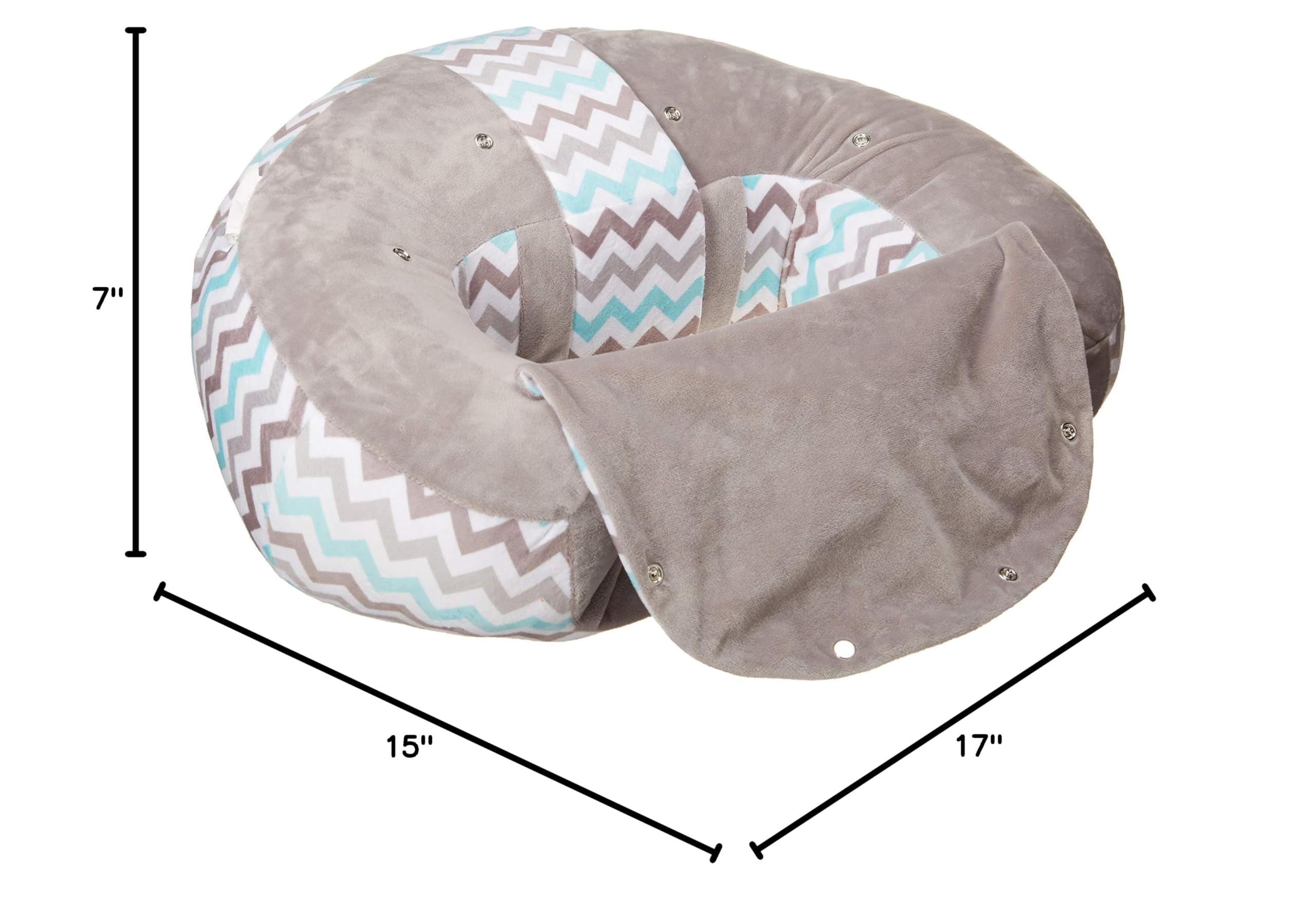 The Original Hugaboo Infant Sitting Chair - Blue Chevron , 3-10 Month