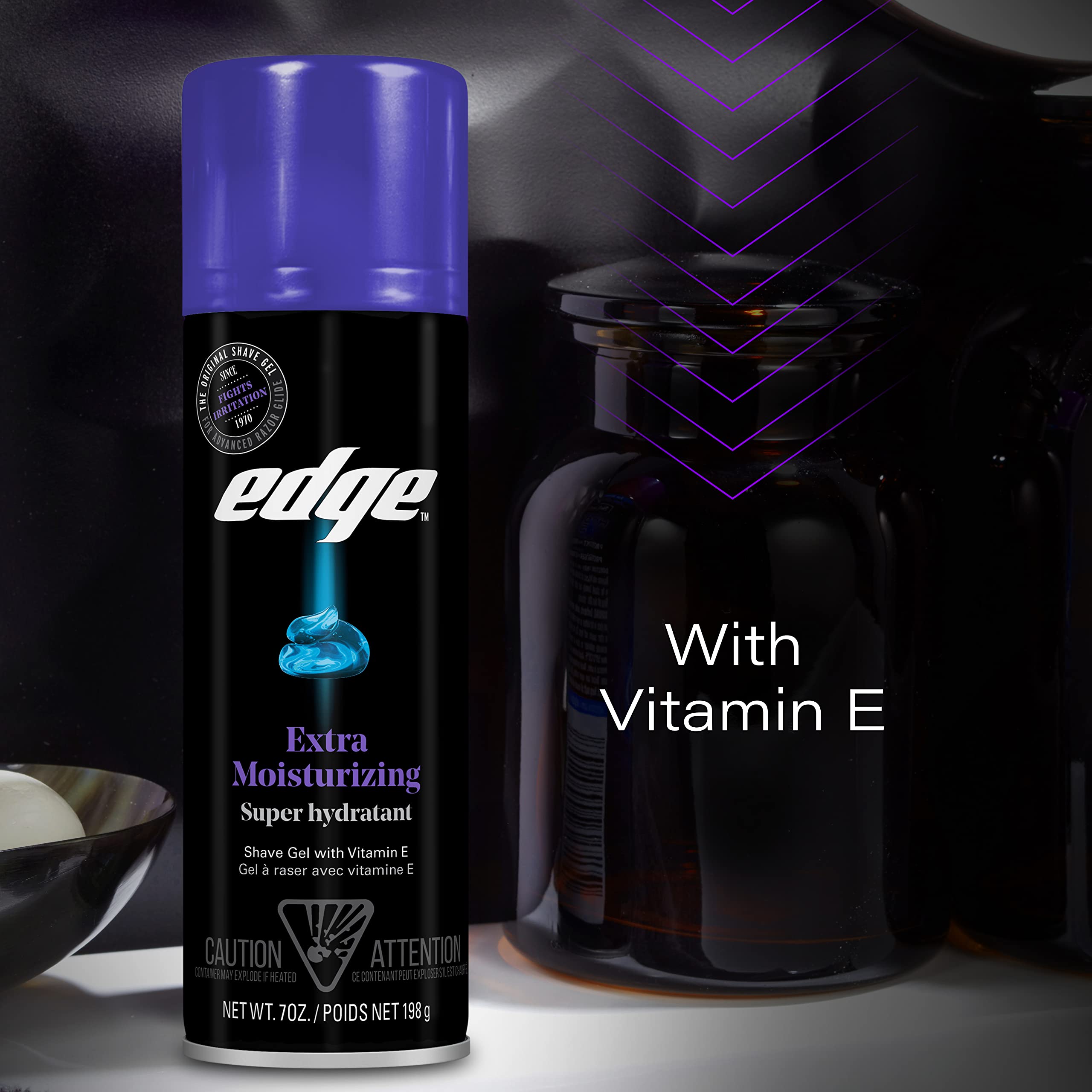 Edge Shave Gel for Men Extra Moisturizing Twin Pack - 7 Ounce