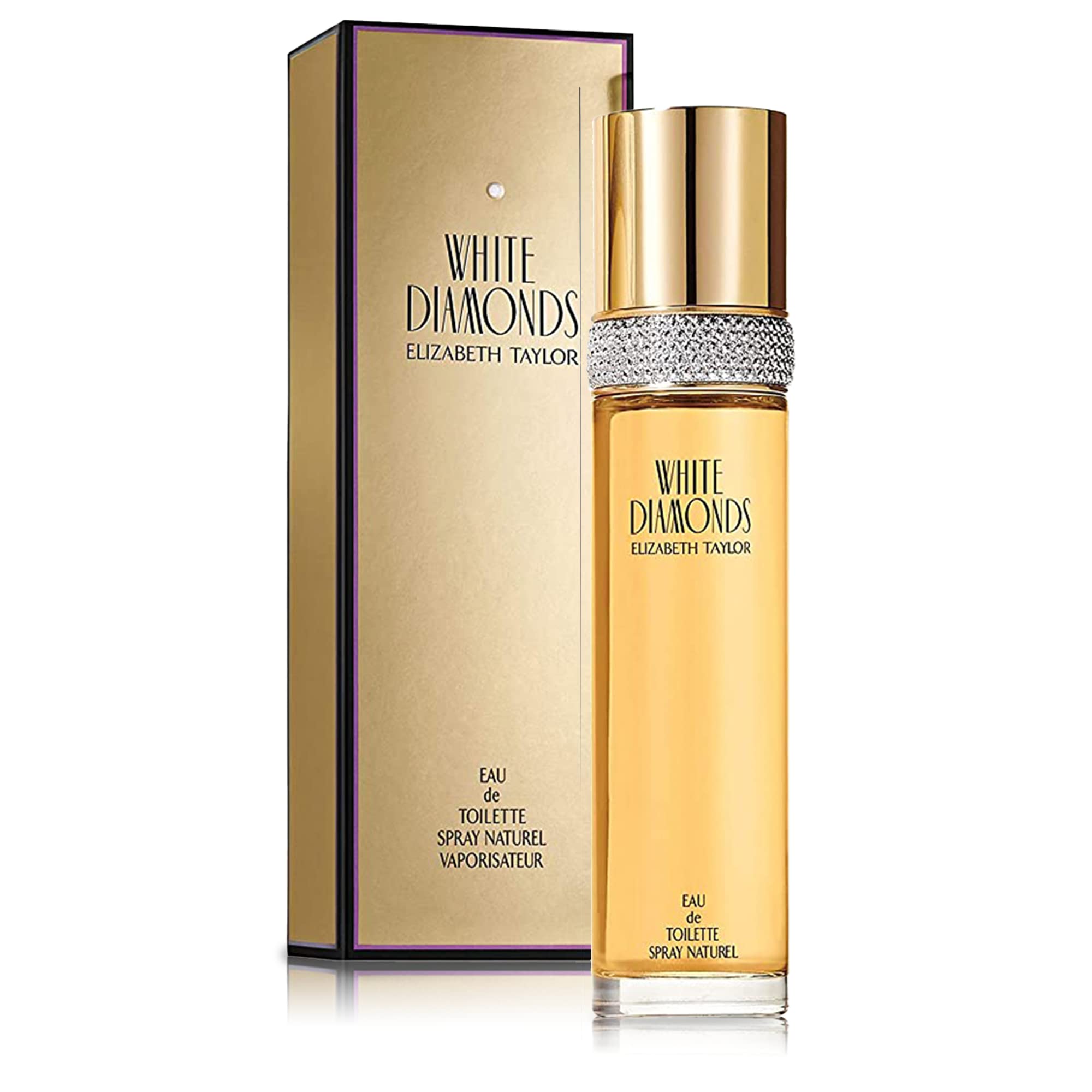 Women's Perfume by Elizabeth Taylor, White Diamonds, Eau De Toilette EDT Spray, 3.3 Fl Oz