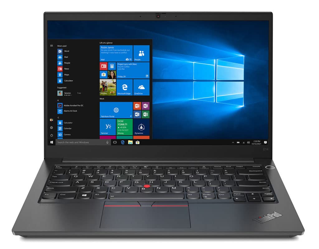Lenovo ThinkPad E14 Gen 3 14.0" 60Hz FHD IPS Business Laptop (AMD Ryzen 7 5700U 8-Core, 8GB RAM, 256GB SSD, AMD Radeon, WiFi 6, Bluetooth 5.2, Webcam, HDMI, Win 10 Pro) w/Hub