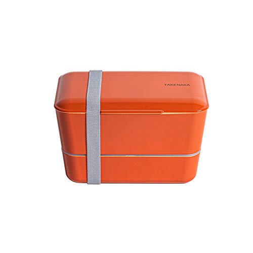 Topdrawer Takenaka Double Layer Bento Box, Microwave and Dishwasher Safe, BPA Free, Persimmon