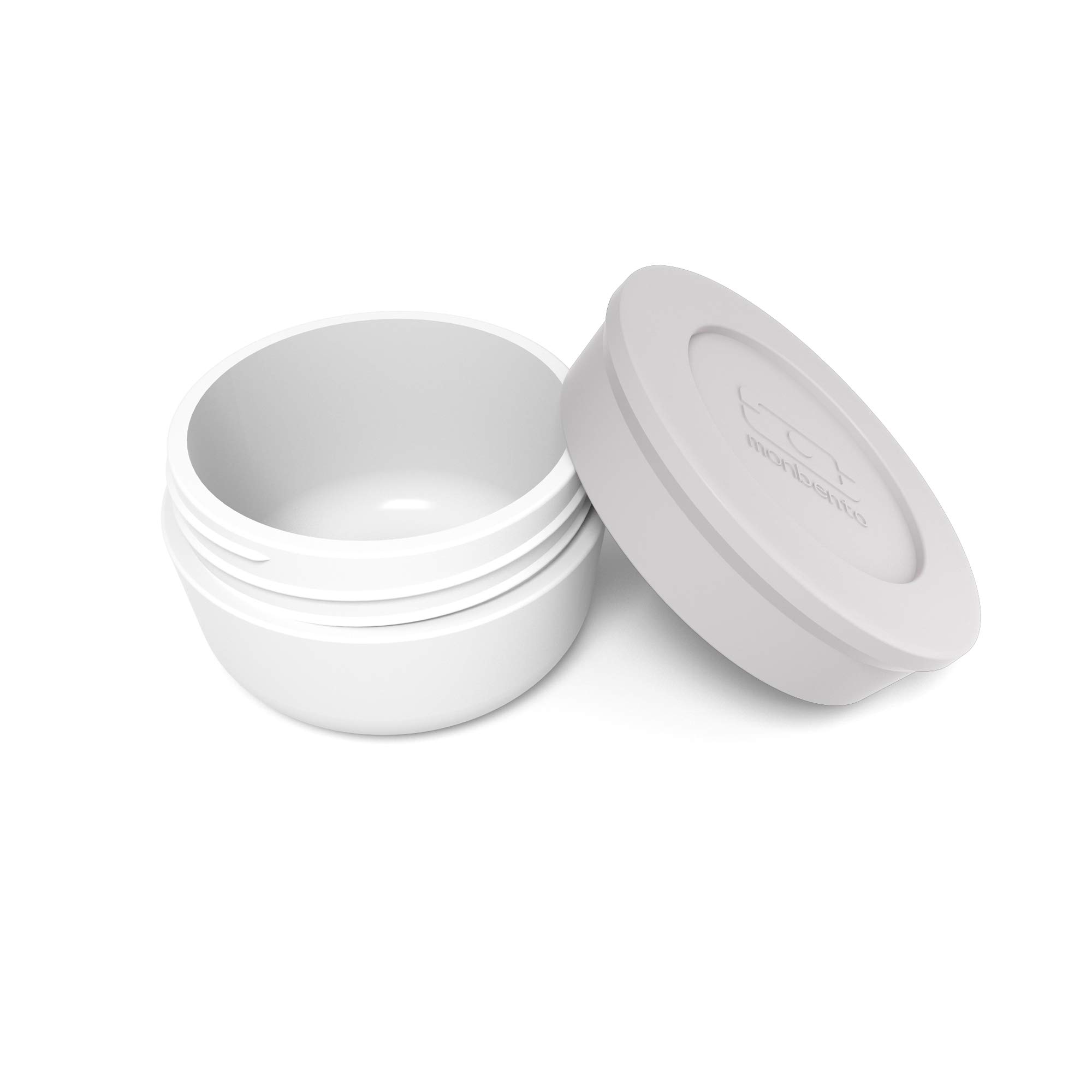 monbento - Lunch Box Sauce Container MB Temple - Tiny Leak-Proof Container - Reusable - For Work Lunch Packing - Suitable for Bento Box MB Original & MB Square (M (0.9 floz), Grey Coton)