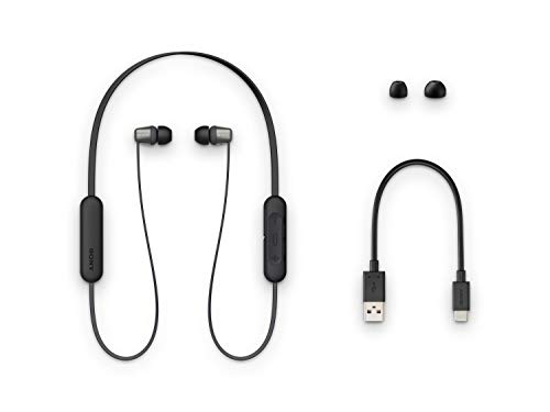 Sony WI-C310 Wireless in-Ear Headset/Headphones with Mic for Phone Call, Blue, Model Number: WI-C310/L