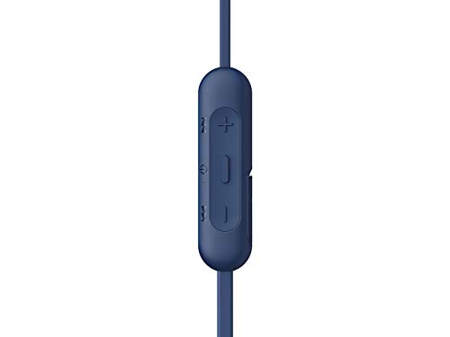 Sony WI-C310 Wireless in-Ear Headset/Headphones with Mic for Phone Call, Blue, Model Number: WI-C310/L