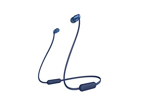 Sony WI-C310 Wireless in-Ear Headset/Headphones with Mic for Phone Call, Blue, Model Number: WI-C310/L